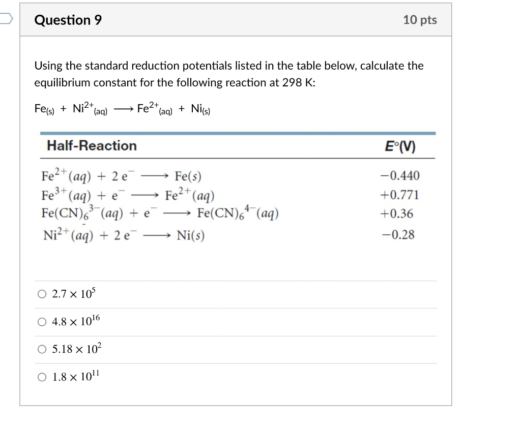 Solved Question 9 10 pts Using the standard reduction | Chegg.com