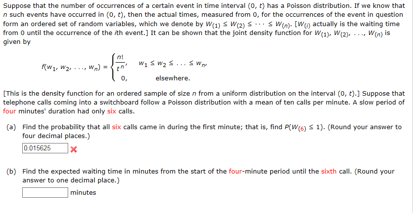 Solved Suppose that the number of occurrences of a certain | Chegg.com