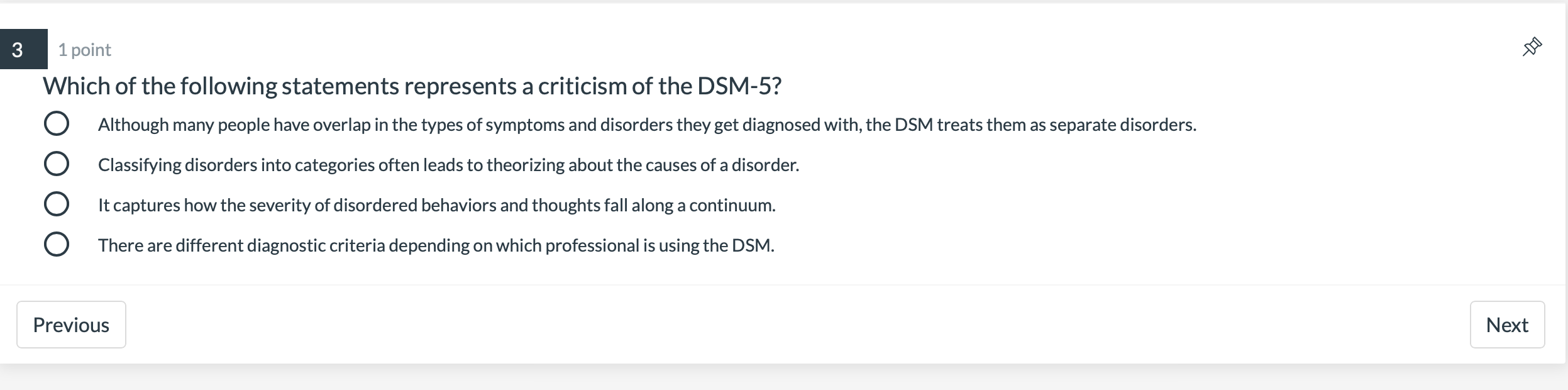 Solved 2 1 point Die Some people have a specific phobia of | Chegg.com