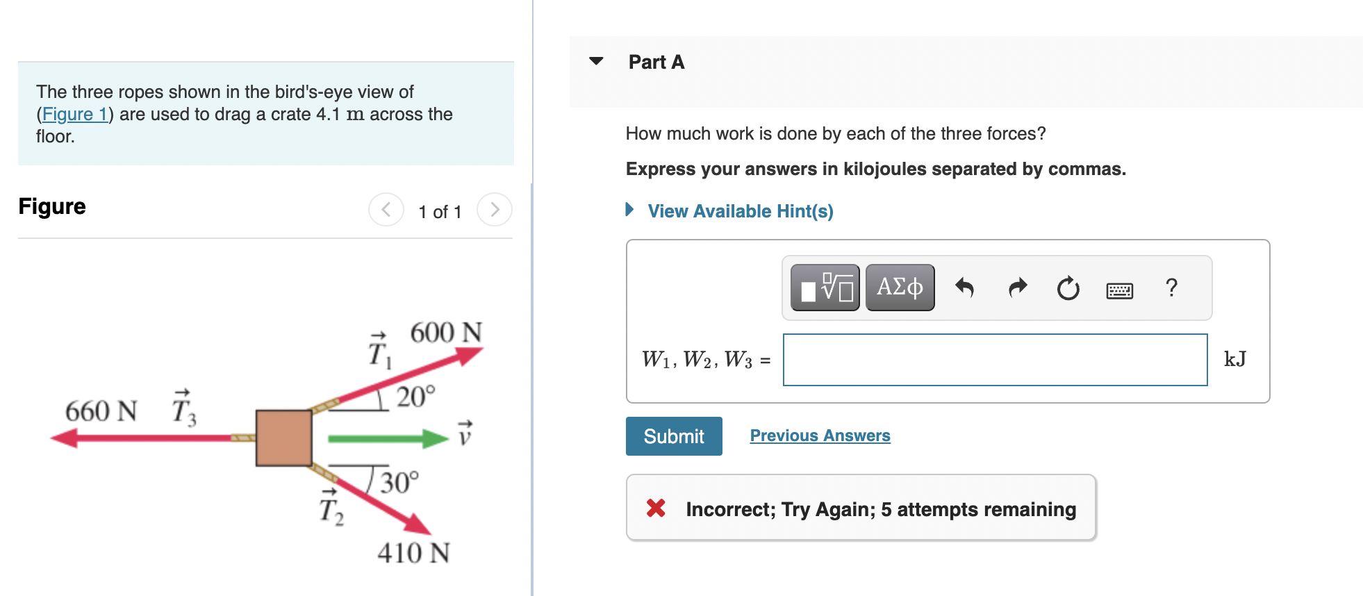 Solved The three ropes shown in the bird's-eye view of are | Chegg.com