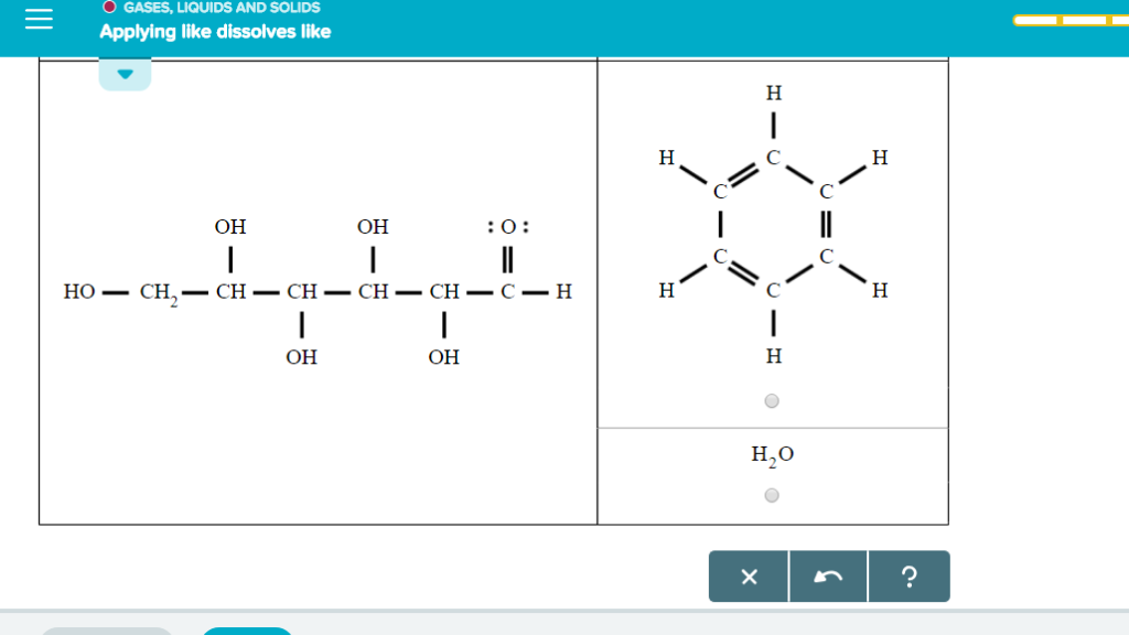 Solved Applying like dissolves like CH3(CH2)3CH3 CH OH он | Chegg.com