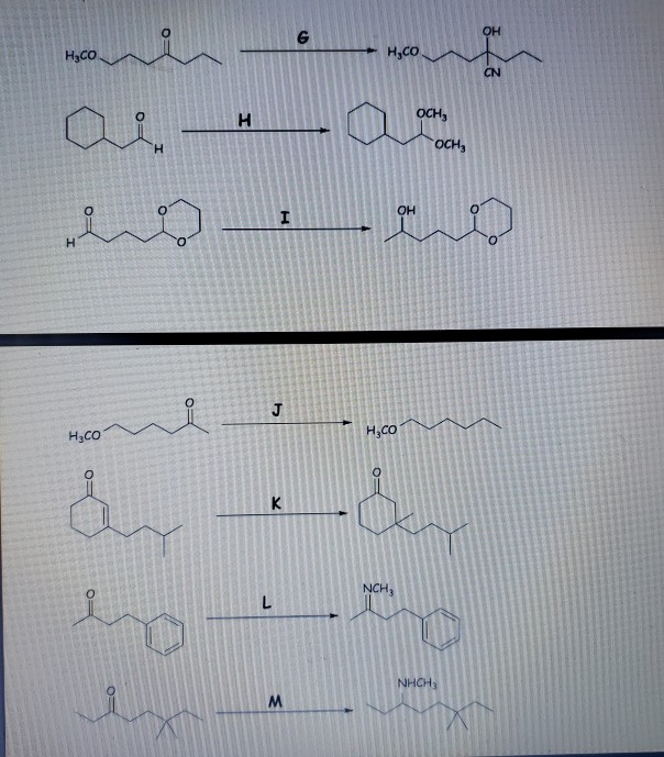 Solved Hco H3co CN OCH3 он H,CO H3CO NCH3 NHCH | Chegg.com