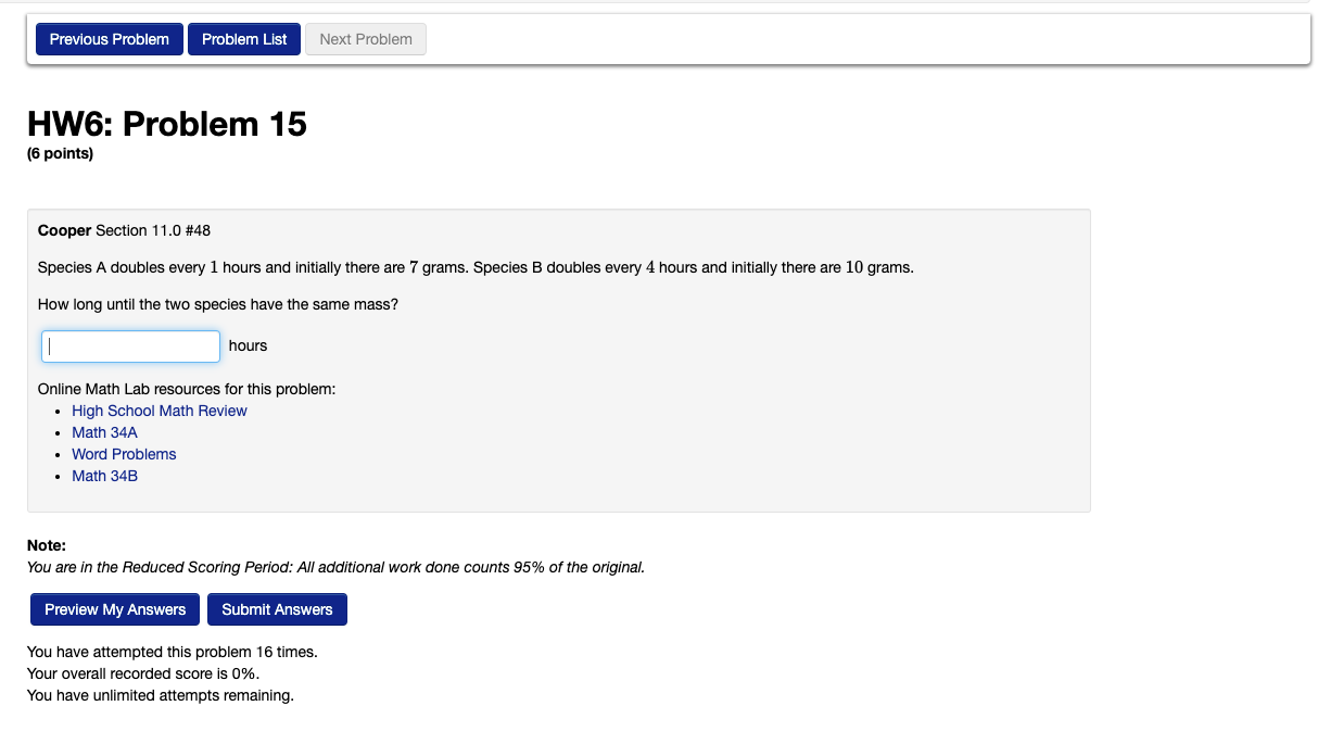 Solved Previous Problem Problem List Next Problem HW6: | Chegg.com