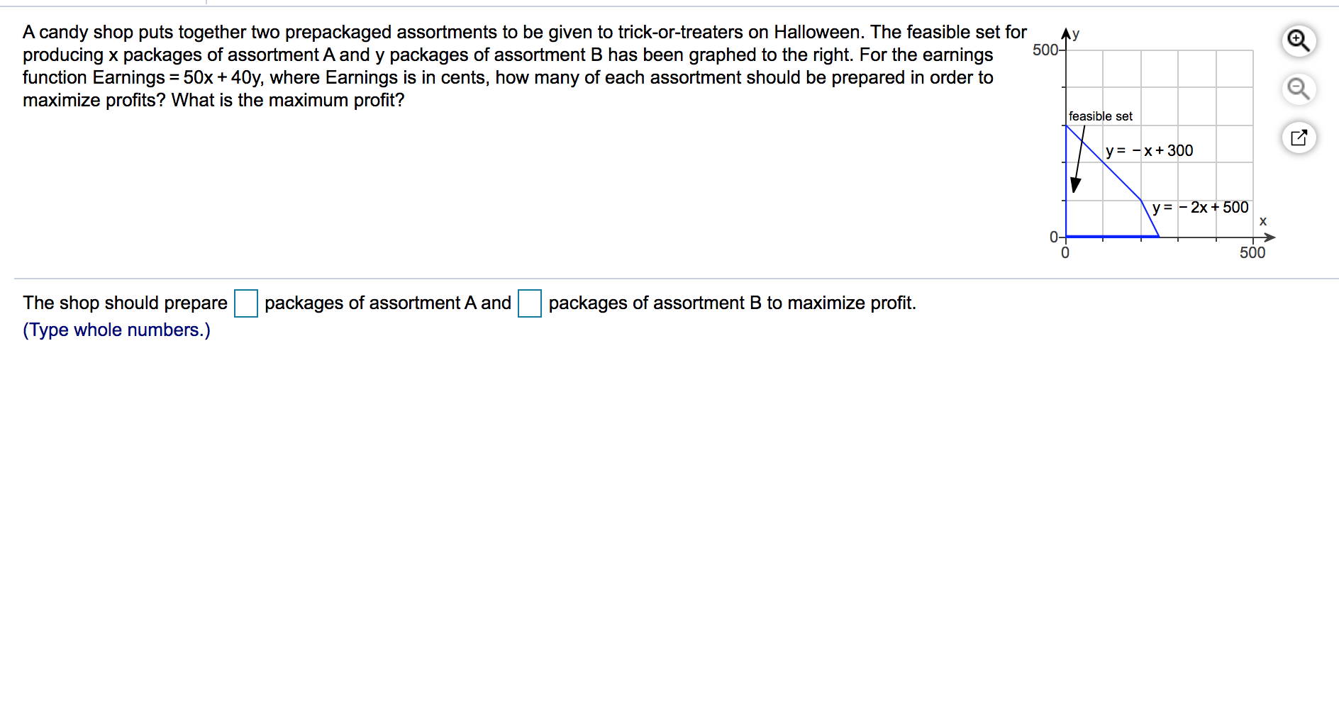 Solved A candy shop puts together two prepackaged | Chegg.com