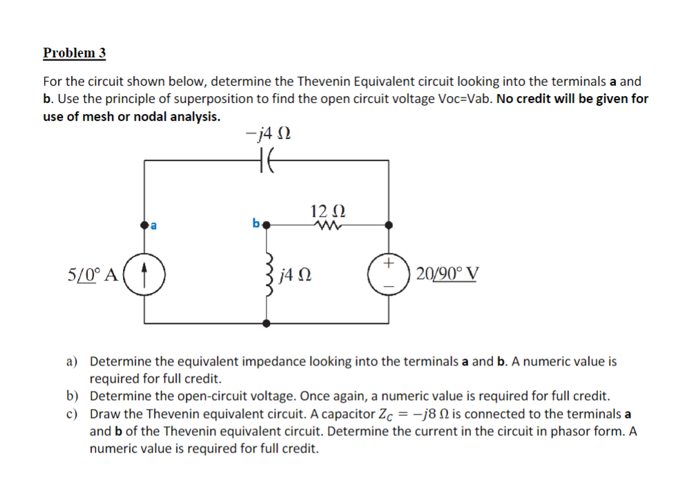 For the circuit shown below, determine the Thevenin | Chegg.com