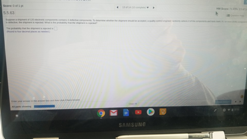 Solved Score: 0 of 1 pt 5.5.63 13 of 14 (10 complete) HW | Chegg.com