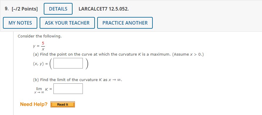 Solved Consider the following. y=x5 (a) Find the point on | Chegg.com