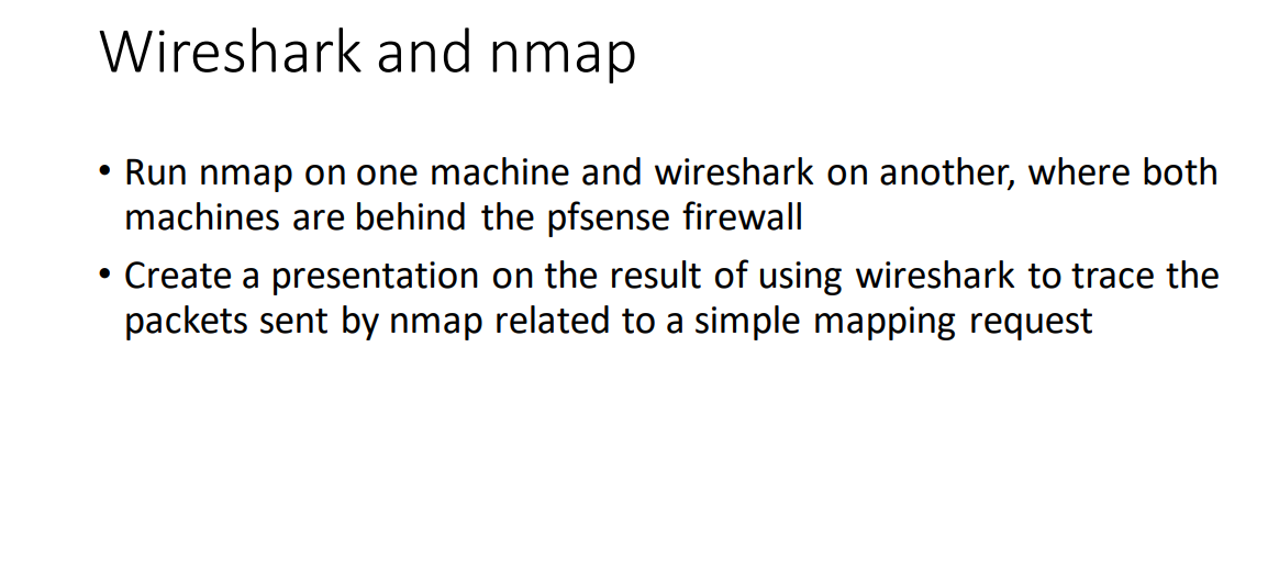 Solved Wireshark and nmap - Run nmap on one machine and | Chegg.com