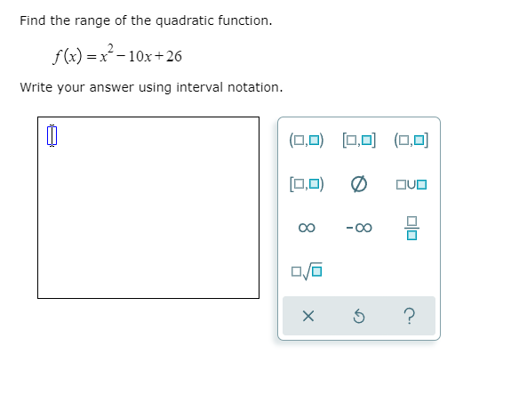 Solved Answer the questions below about the quadratic | Chegg.com