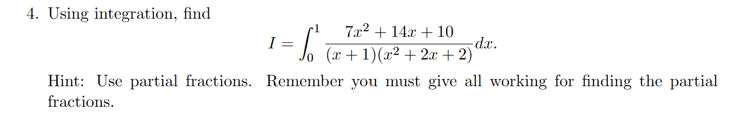Solved Using integration, | Chegg.com