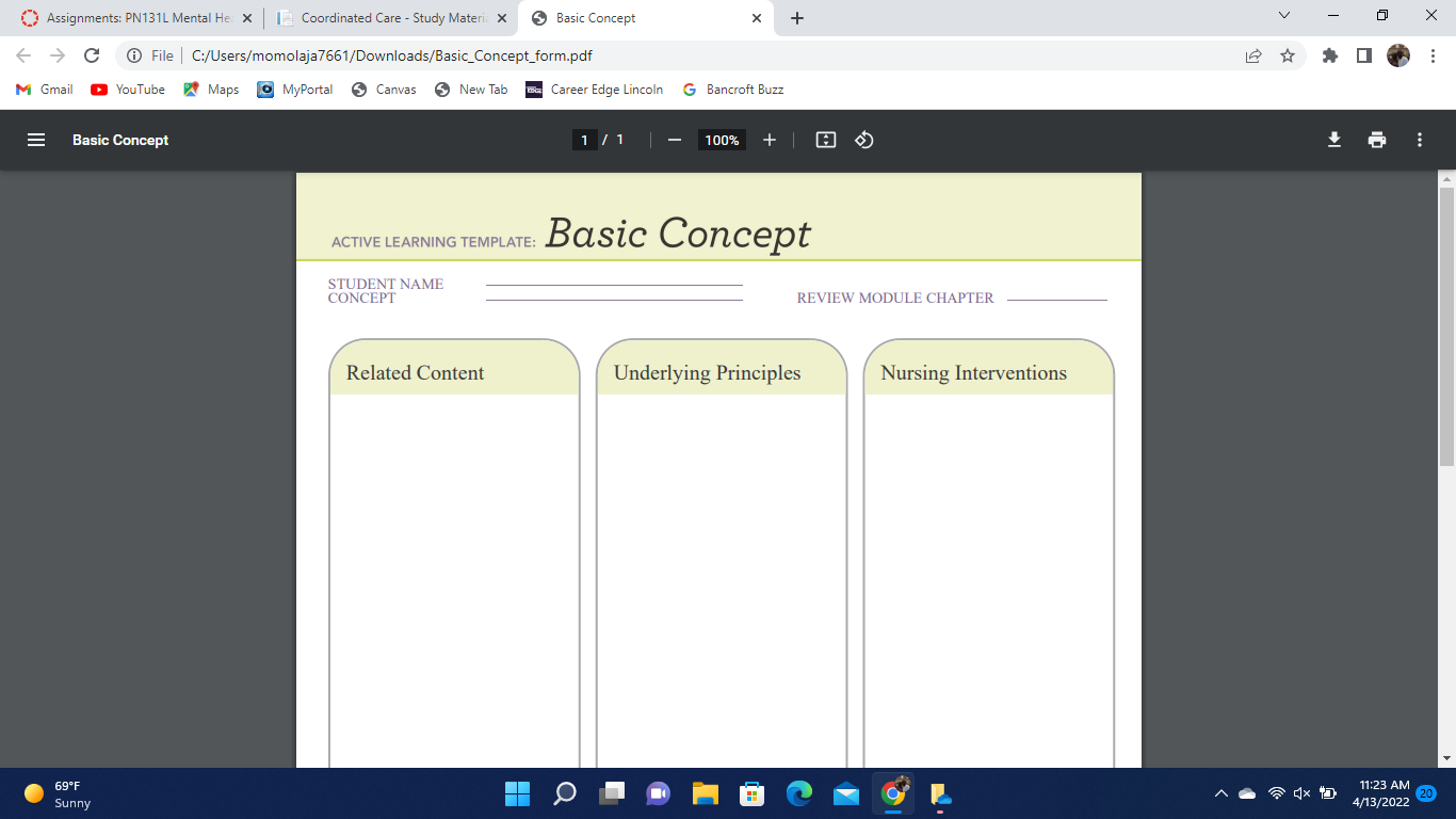 Solved Write Basic Concept (active learning Templates) for | Chegg.com