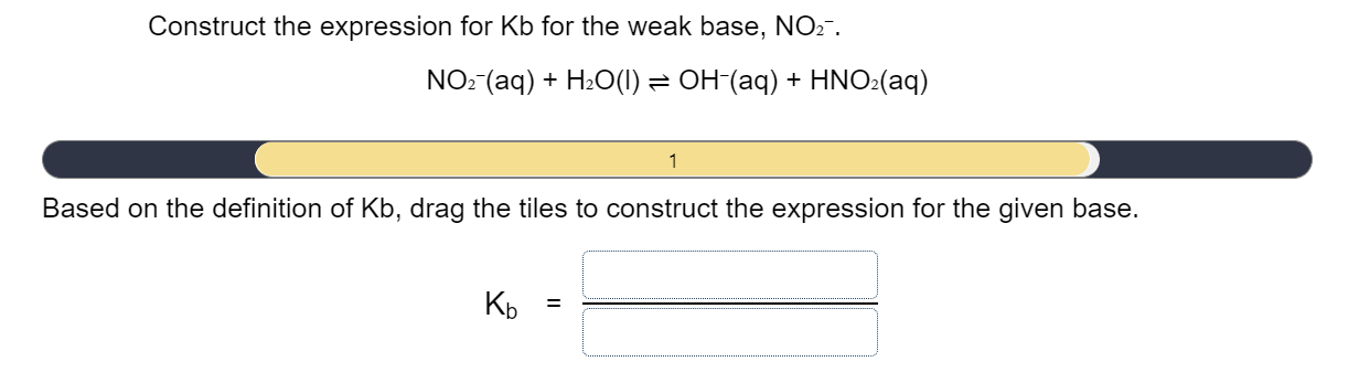 Solved: Construct The Expression For Kb For The Weak Base,... | Chegg.com
