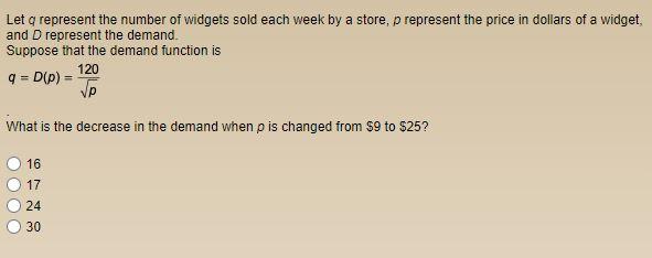 Solved Let a represent the number of widgets sold each week | Chegg.com