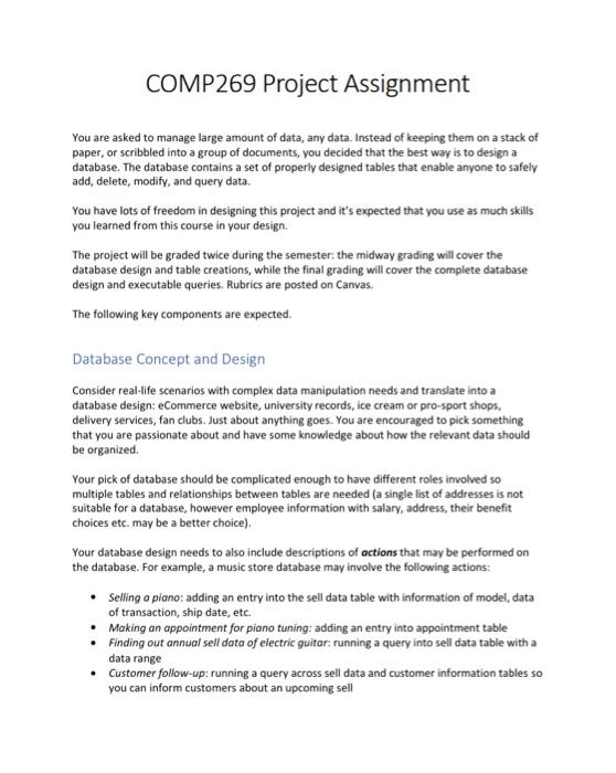 Solved Design of the database: EER model, create DB script | Chegg.com