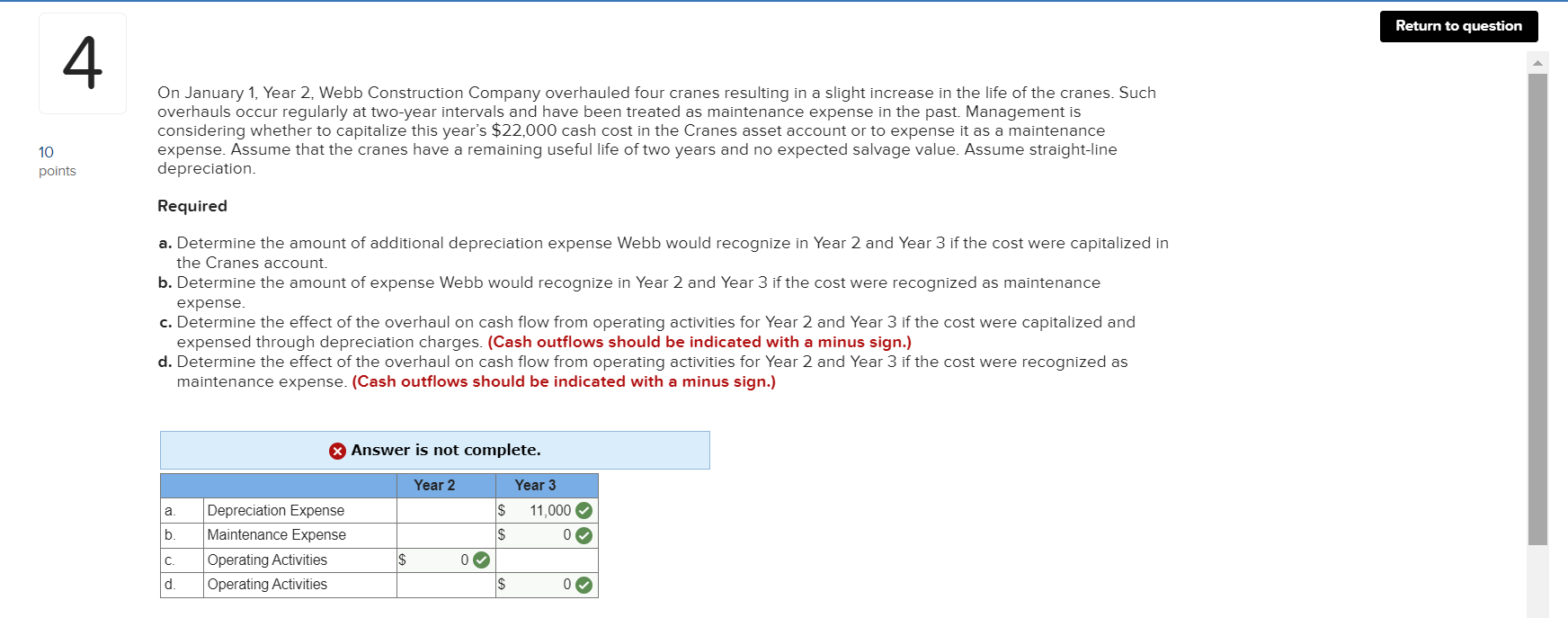 Solved On January 1, Year 2, Webb Construction Company | Chegg.com