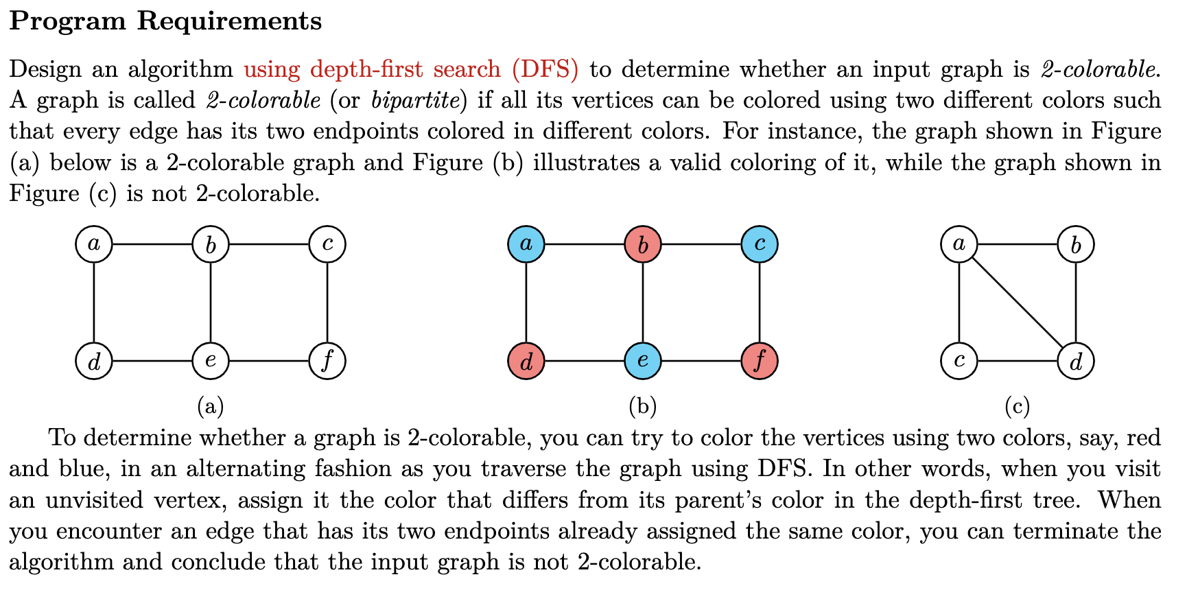 Solved Program Requirements Design an algorithm using | Chegg.com