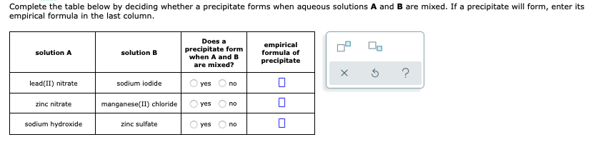 Solved Complete the table below by deciding whether a | Chegg.com