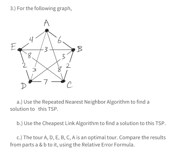 Solved Use the following graph to answer each part: a.) | Chegg.com