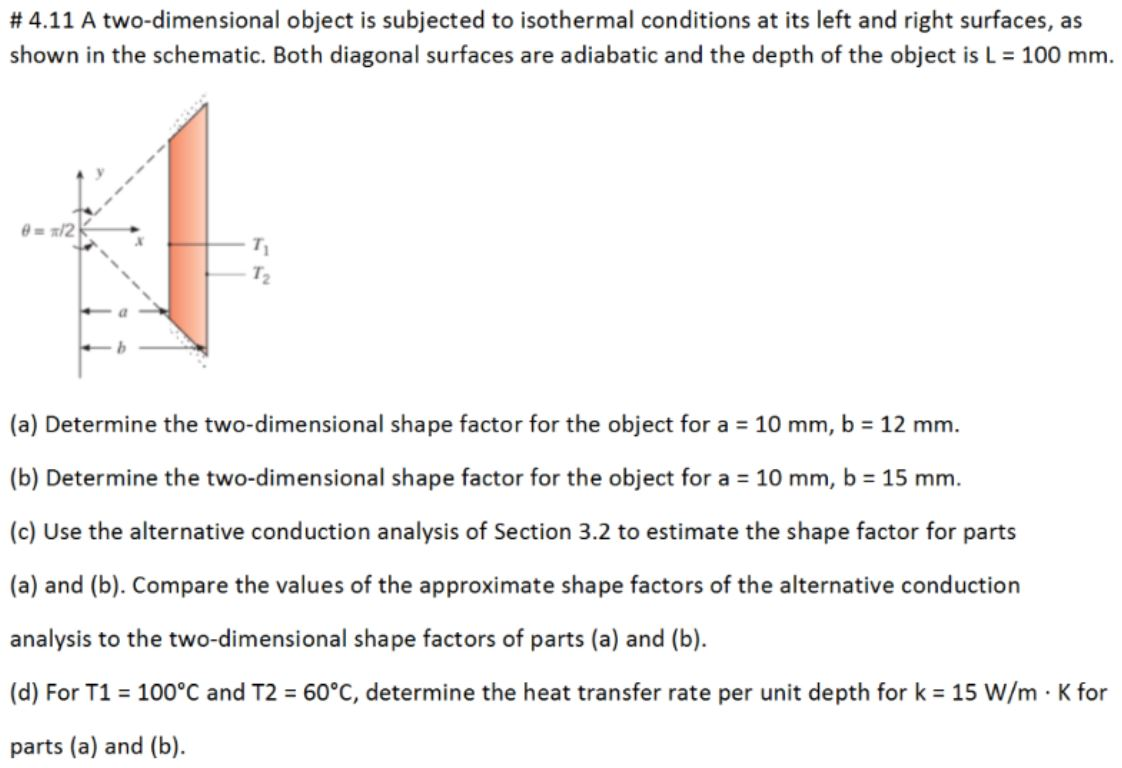 # 4.11 A two-dimensional object is subjected to | Chegg.com