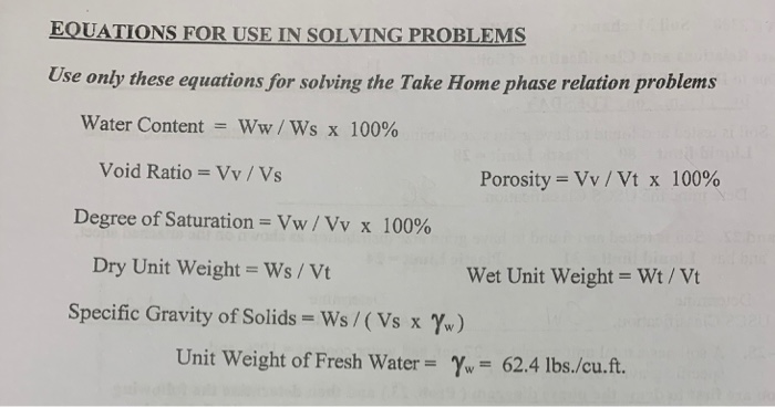 Solved 23.-28. A soil has a total unit weight-127 pct, and | Chegg.com