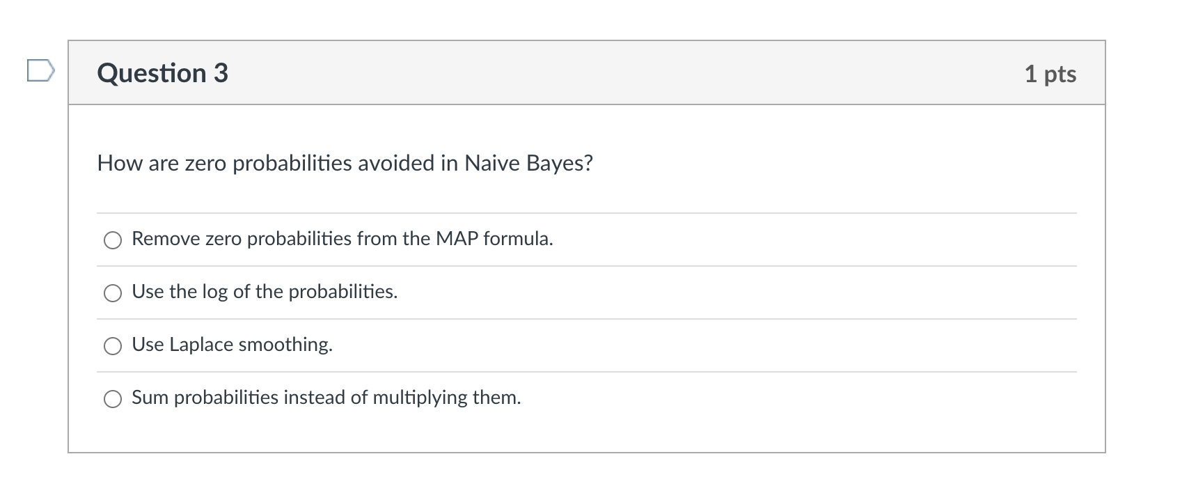 Solved How are zero probabilities avoided in Naive Bayes? | Chegg.com