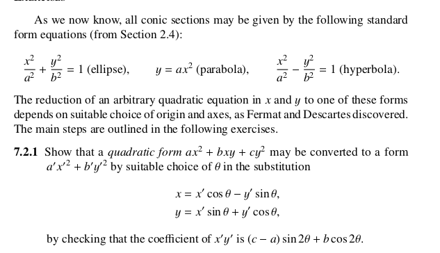 Solved As we now know, all conic sections may be given by | Chegg.com