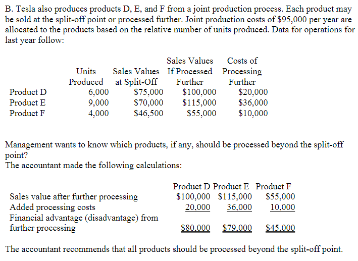 Solved Below you will find information from Tesla, Inc. | Chegg.com