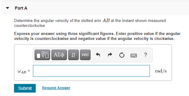 Solved The slider block C is fixed to the disk that has a | Chegg.com