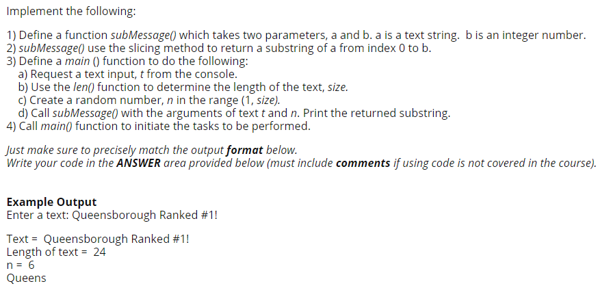 Solved Implement the following: 1) Define a function | Chegg.com