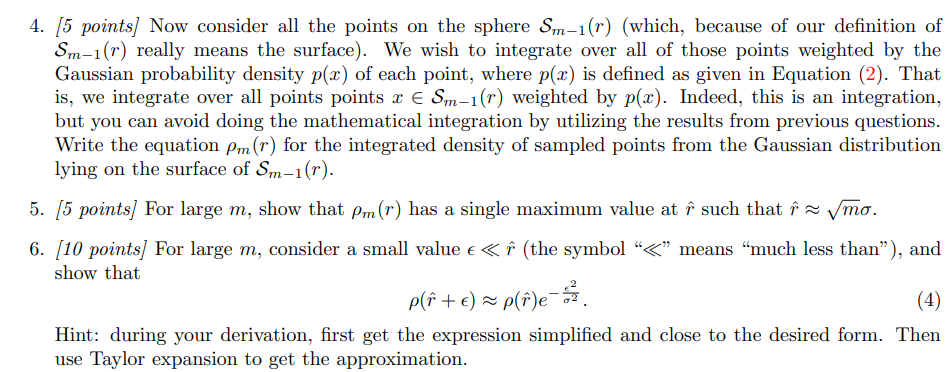 Solved 2 Gaussian Distribution and the Curse of | Chegg.com