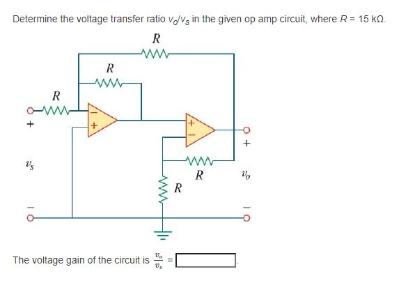 Solved The circuit given below is for a difference | Chegg.com