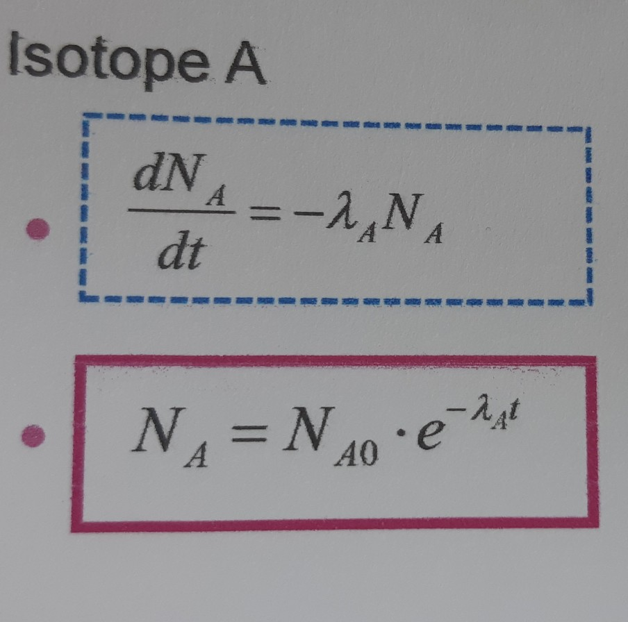 Solved Isotope A DNA =-,NA | Na Net Isotope B •NA - B • NB | Chegg.com