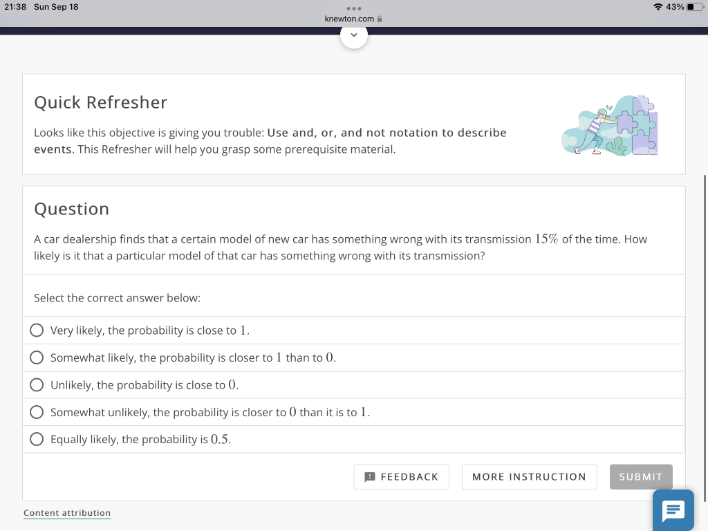 Solved Quick Refresher Looks like this objective is giving | Chegg.com