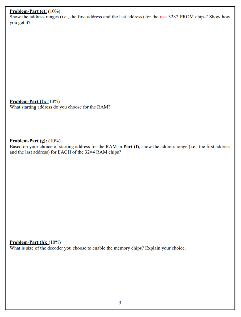 Problem Statement Class of Microcomputers II at Lamar | Chegg.com