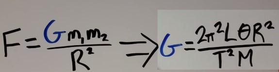 Solved I have to determine G with the Cavendish Expermiment. | Chegg.com