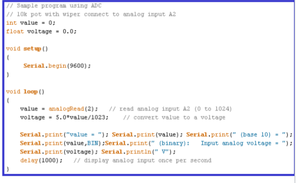 Write A C Program Program 10a For The Arduino Uno
