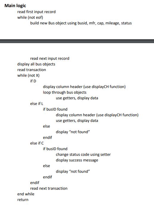 Solved Topics: class definitions, getters, setters, arrays | Chegg.com