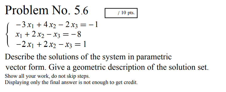 Solved Problem No. 5.6 | Chegg.com