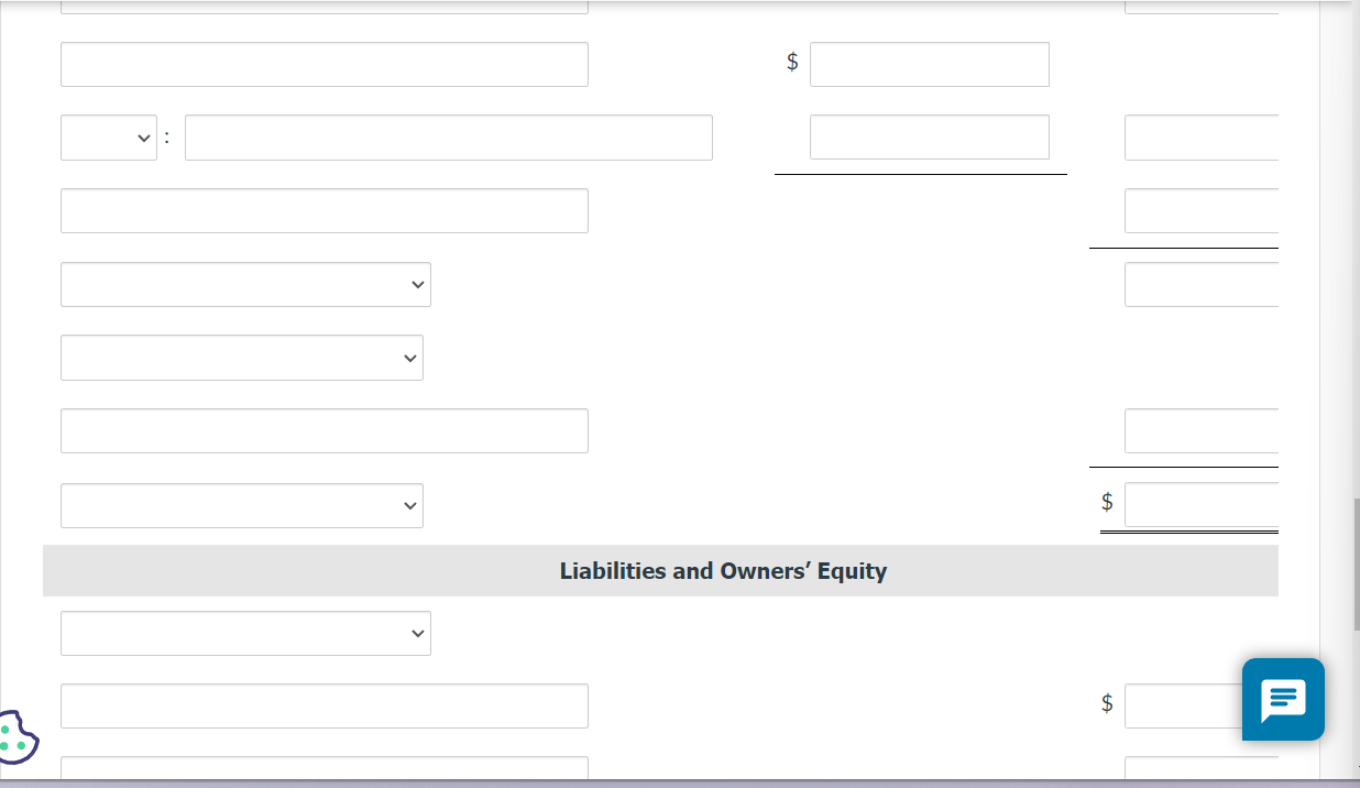 Solved $ Liabilities and Owners' EquityPrepare separate | Chegg.com Solved $ Liabilities and Owners' EquityPrepare separate | Chegg.com