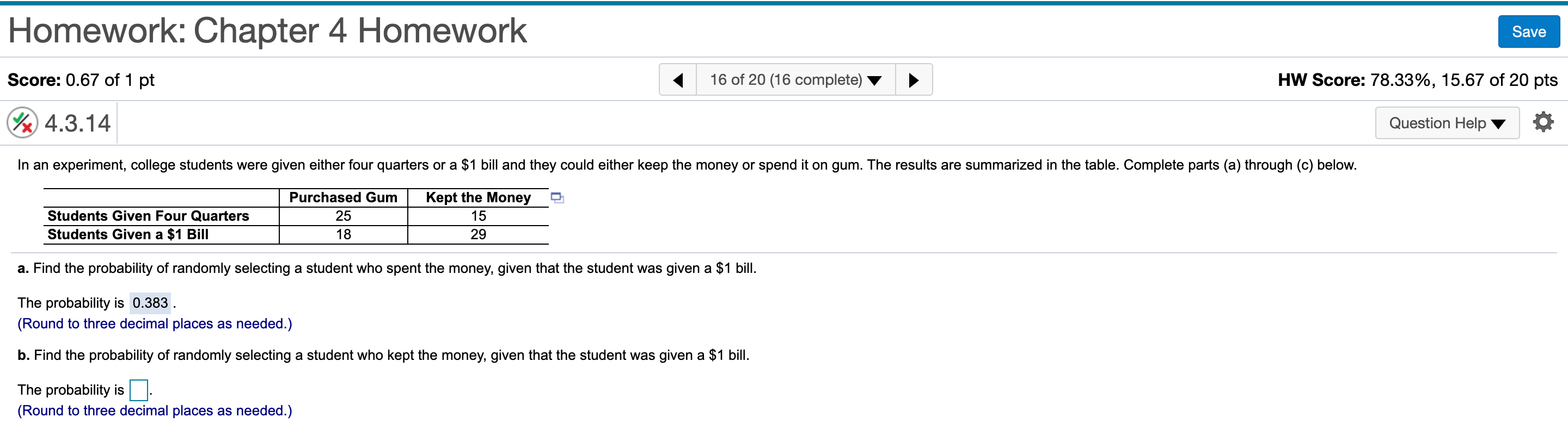 Solved Homework Chapter 4 Homework Save Score 0 67 Of 1 Pt