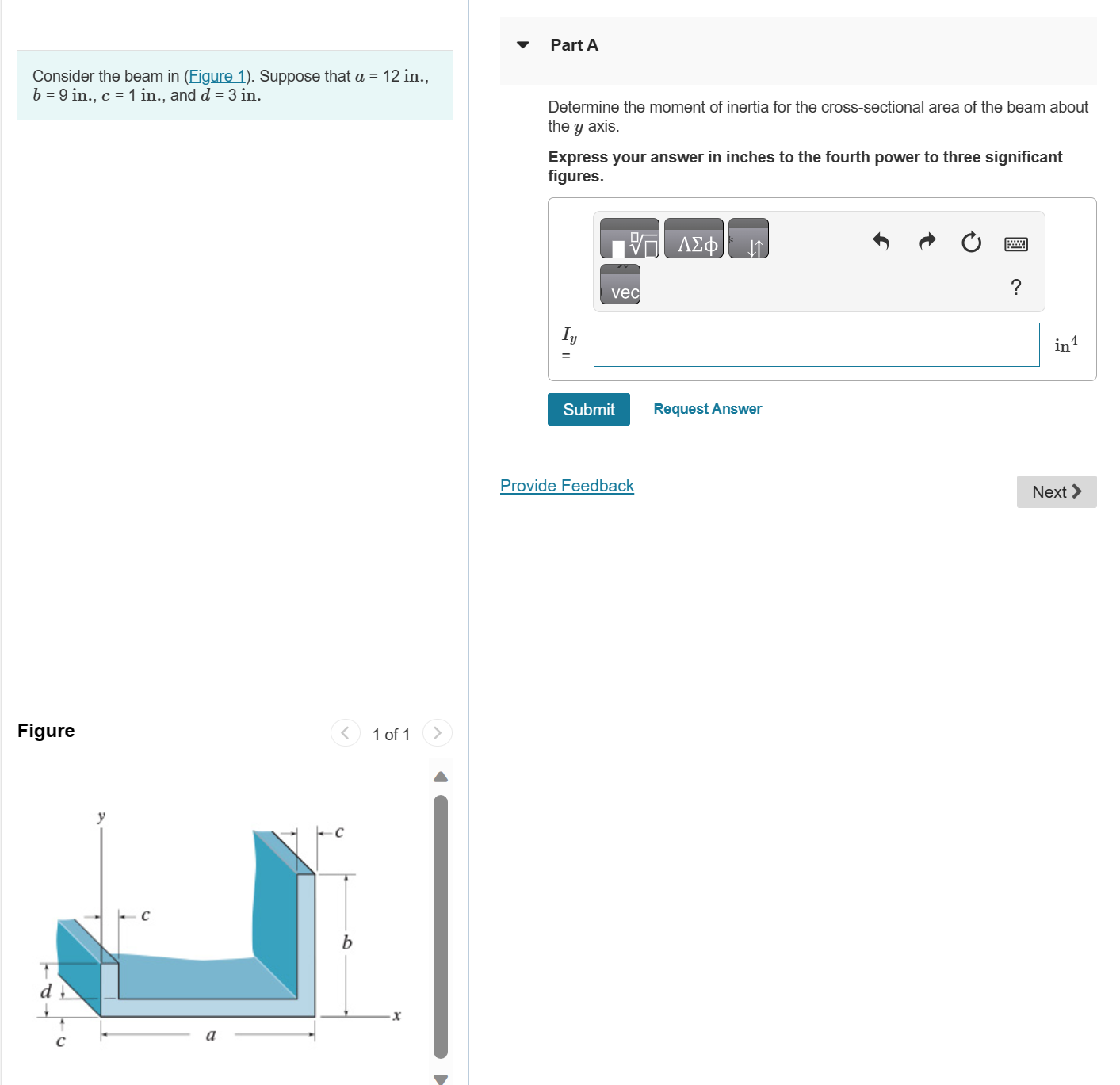 Solved Consider the beam in (Figure 1). ﻿Suppose that a=12 | Chegg.com