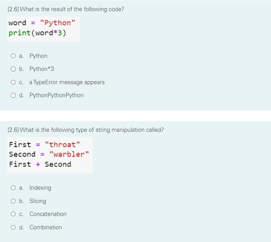 Solved [2 6] What Is The Result Of The Following Code Word