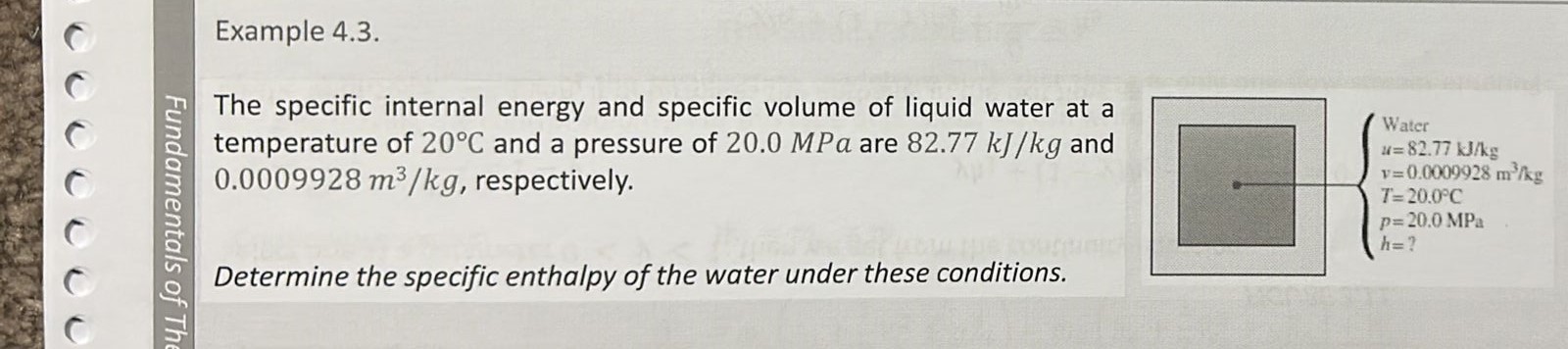 Solved The specific internal energy and specific volume of | Chegg.com