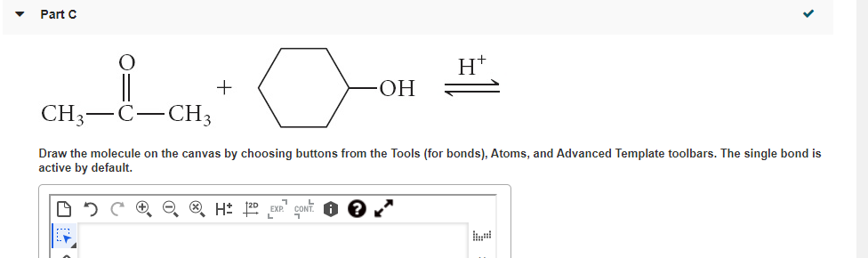 Solved Part A O H CH3-CH2-6-H + CH3CH2OH Draw the molecule | Chegg.com