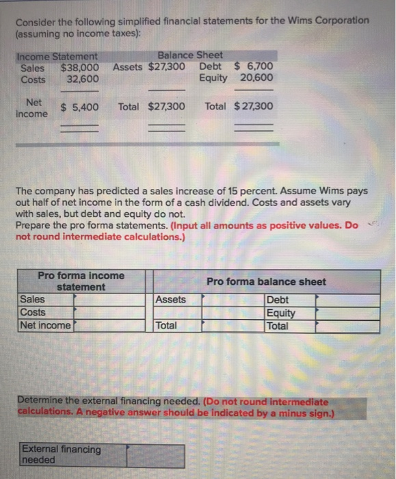 Solved Consider the following simplified financial | Chegg.com Solved Consider the following simplified financial | Chegg.com