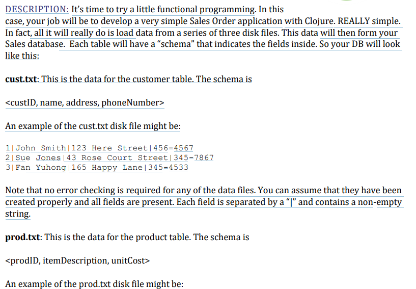 Solved DESCRIPTION: It's time to try a little functional | Chegg.com