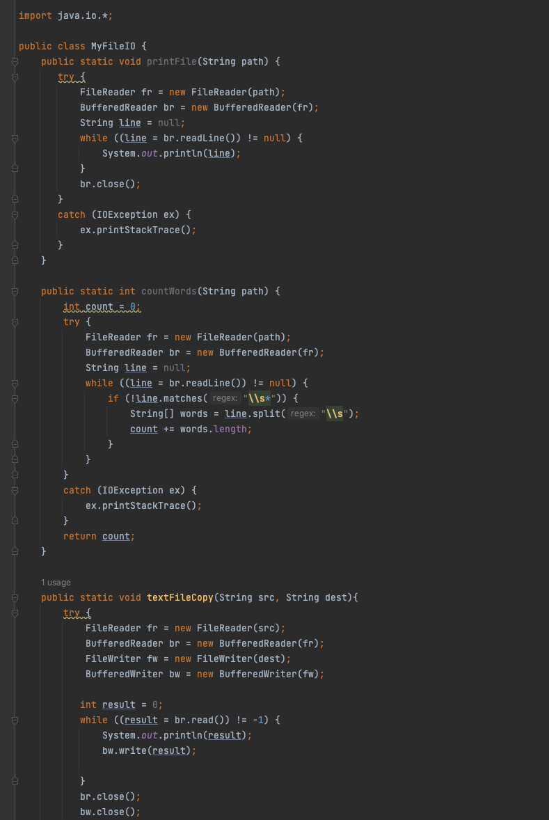 Solved In the MyFilelO class, write a recursive method | Chegg.com