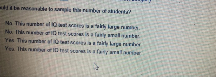 Solved An 1Q test is designed so that the mean is 100 and | Chegg.com