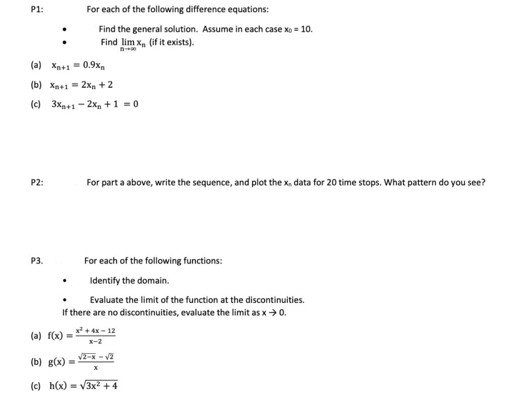 Solved Note: Answer each of the parts (P1, | Chegg.com
