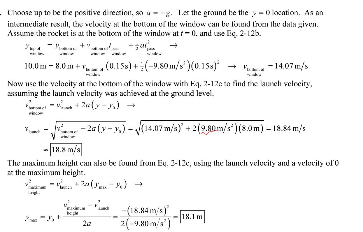 Solved The question is "A toy rocket moving vertically | Chegg.com